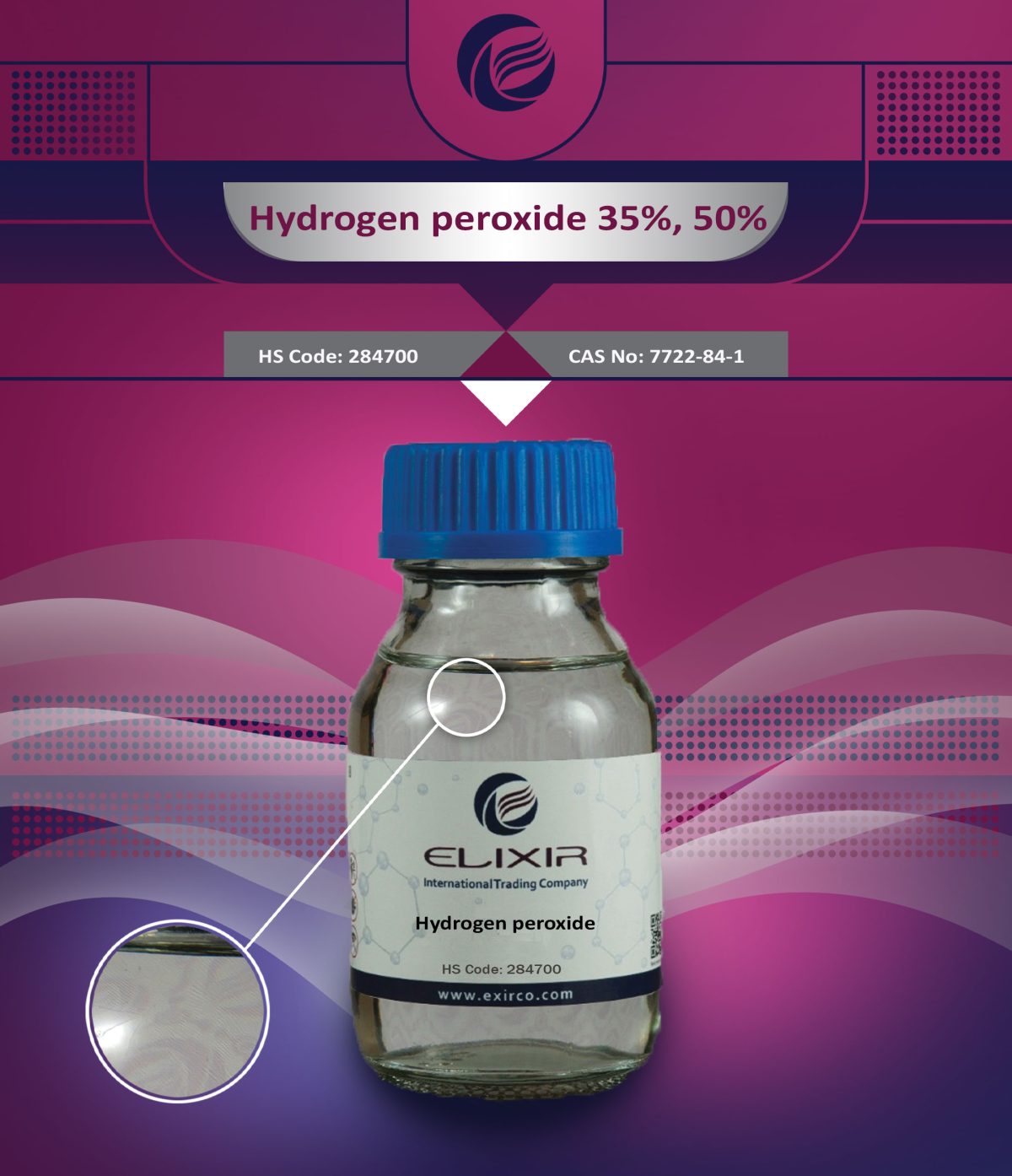 Hydrogen peroxide 35%, 50% – Exir Trading